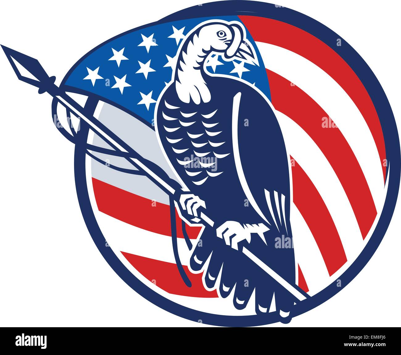 Wild Turkey Perching American Flag Stock Vector Image & Art - Alamy