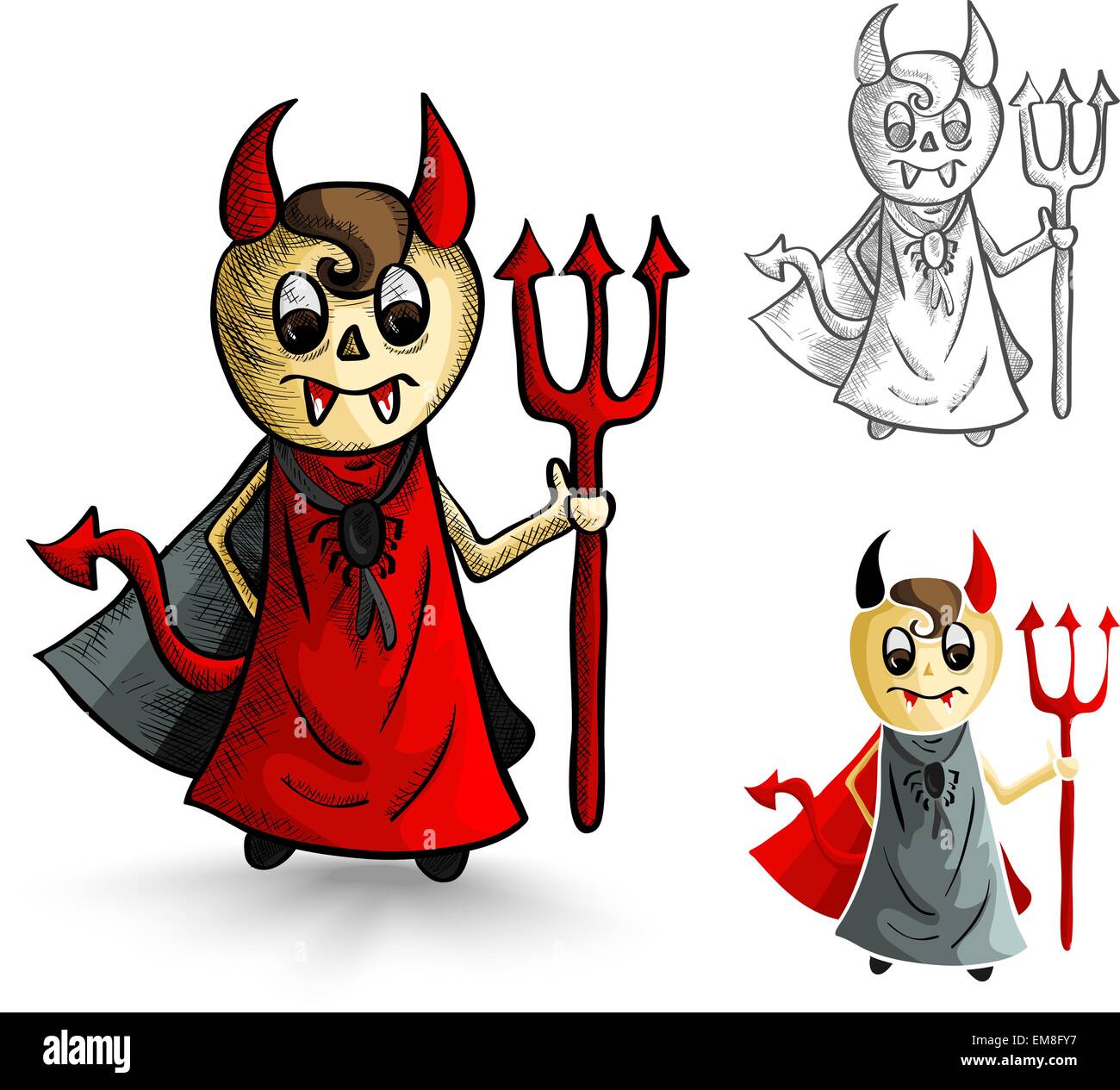 Devil man Stock Vector Images - Alamy