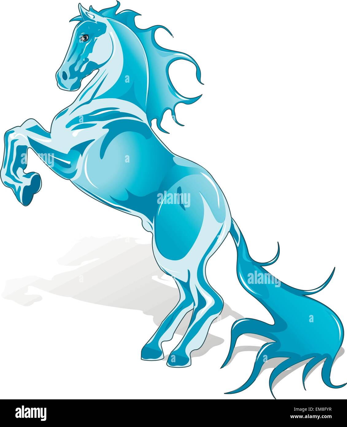 Mane farm field horse Cut Out Stock Images & Pictures - Alamy