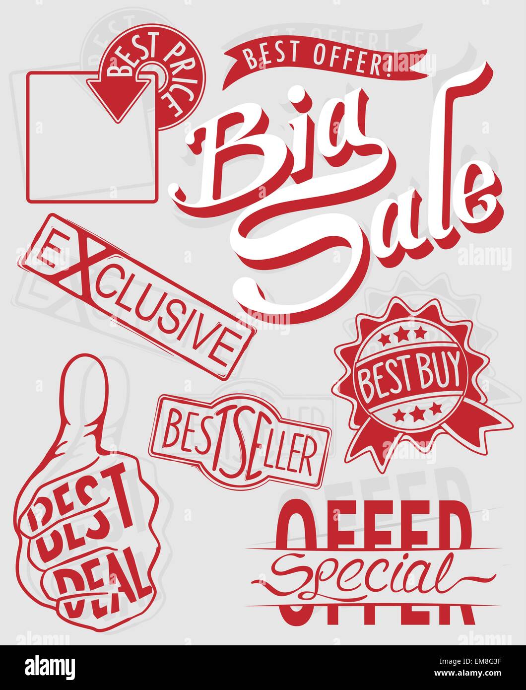 Collection of retail sale sign Stock Vector Image & Art - Alamy