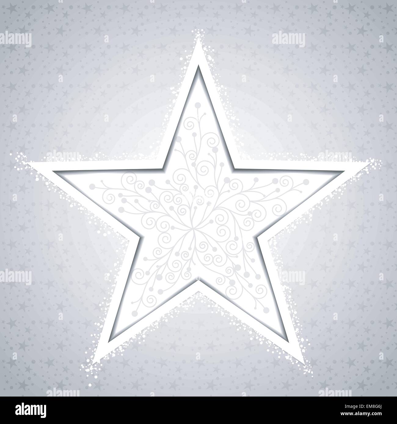 Star snowflake Stock Vector Images - Alamy