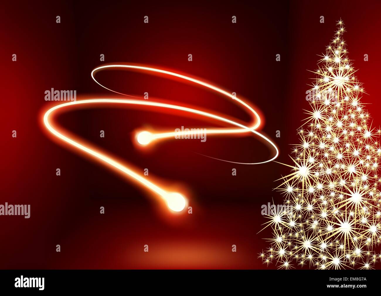 Christmas magic Stock Vector Images - Alamy