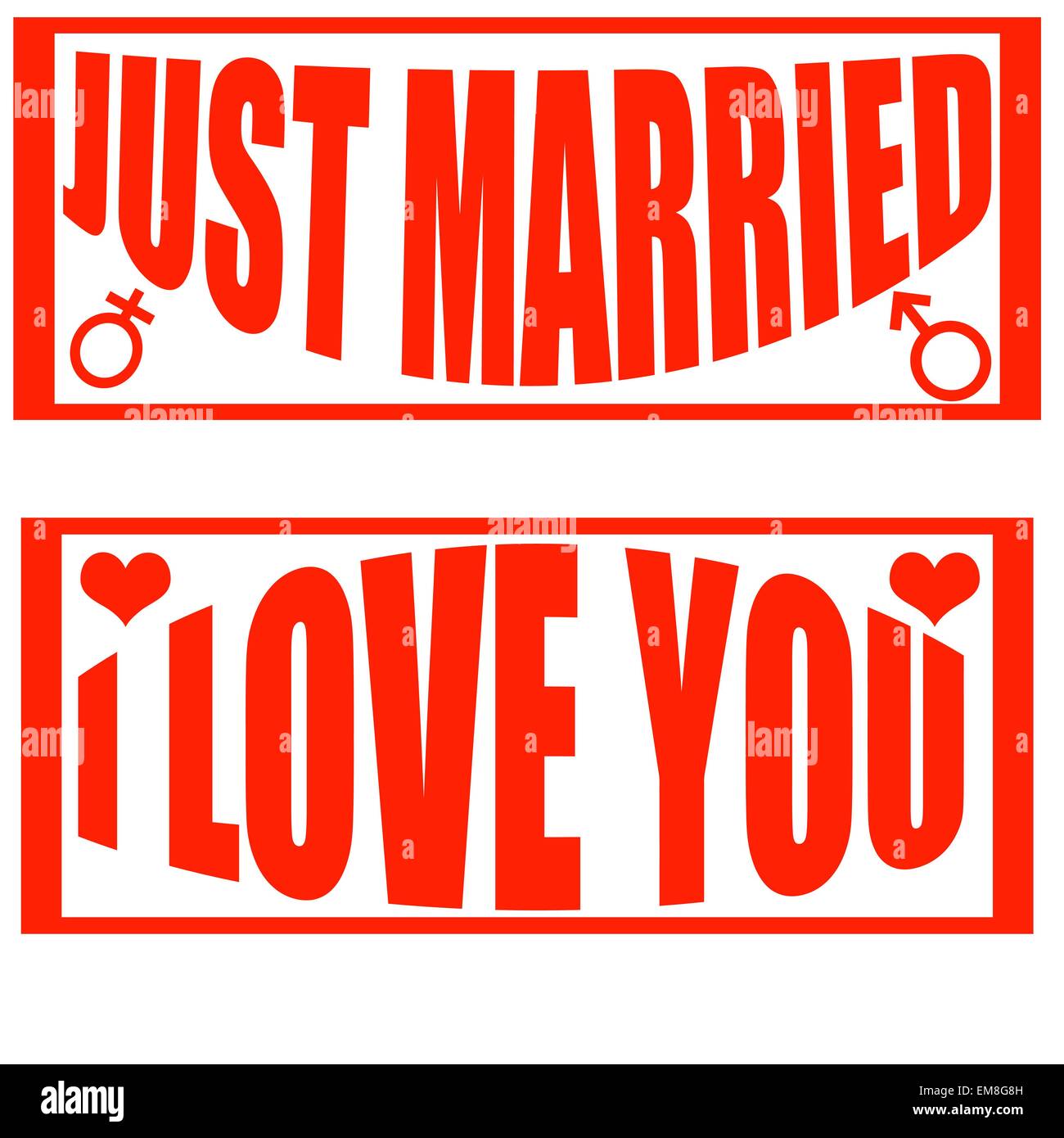 Maried Stock Vector Images - Alamy