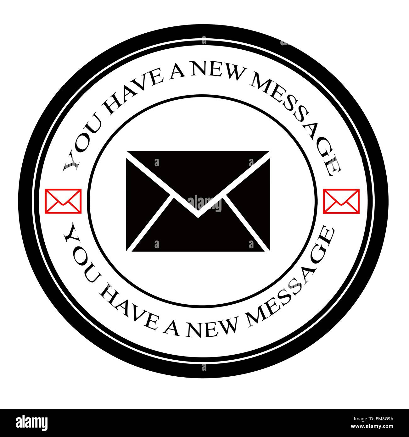 You have a new message Stock Vector Image & Art - Alamy