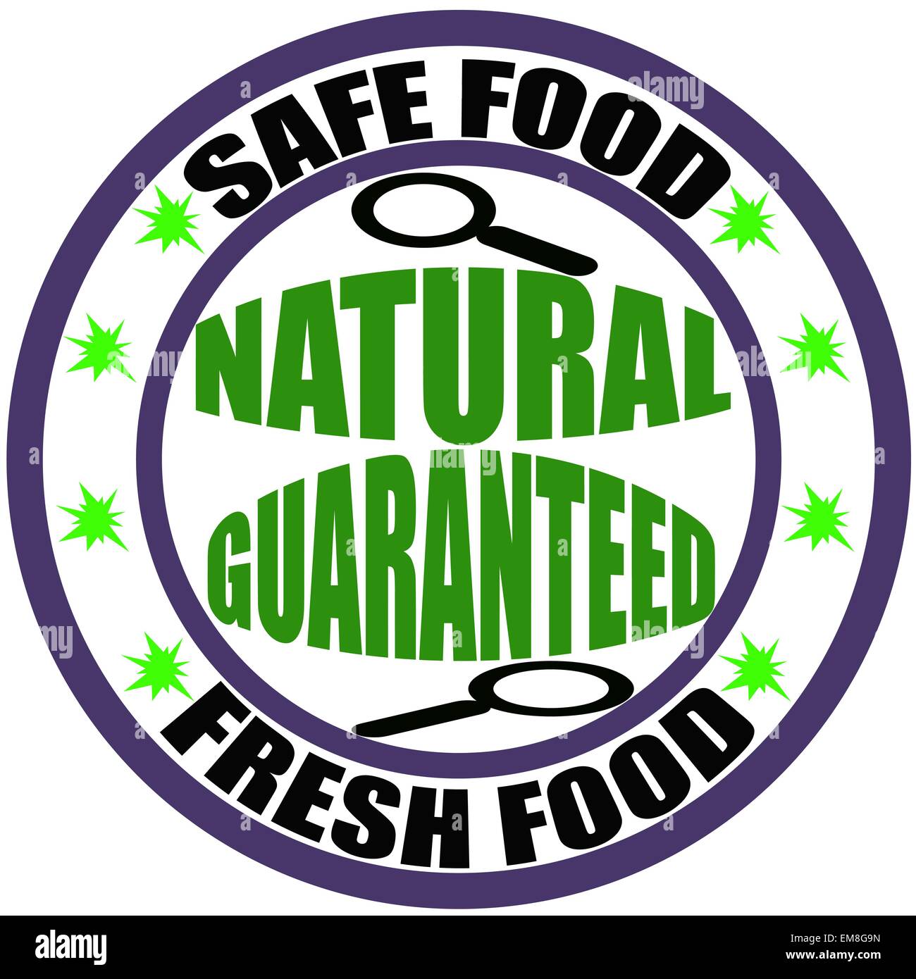 Fresh food label Stock Vector Images - Alamy