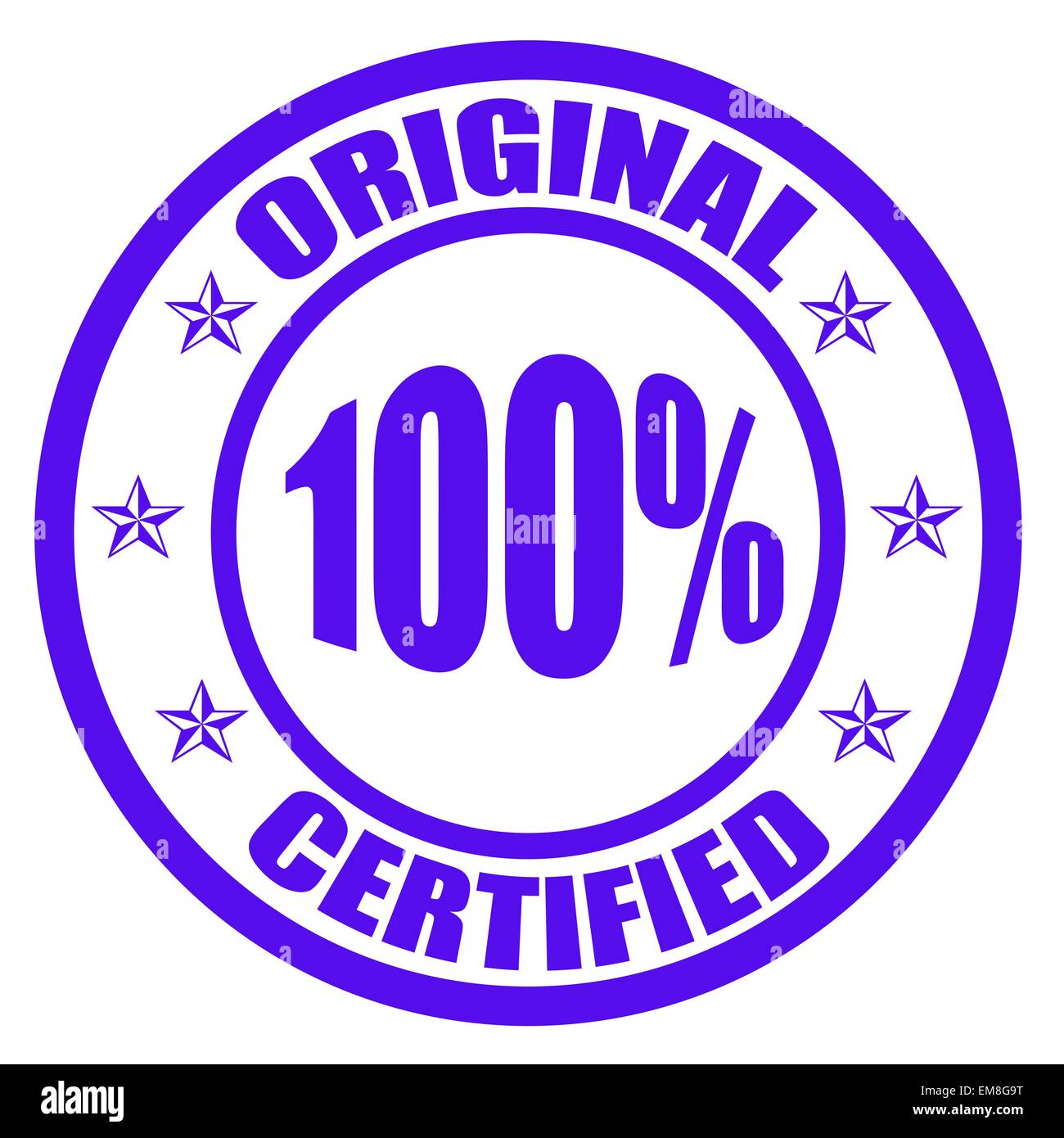 Certified vector illustration Cut Out Stock Images & Pictures - Alamy