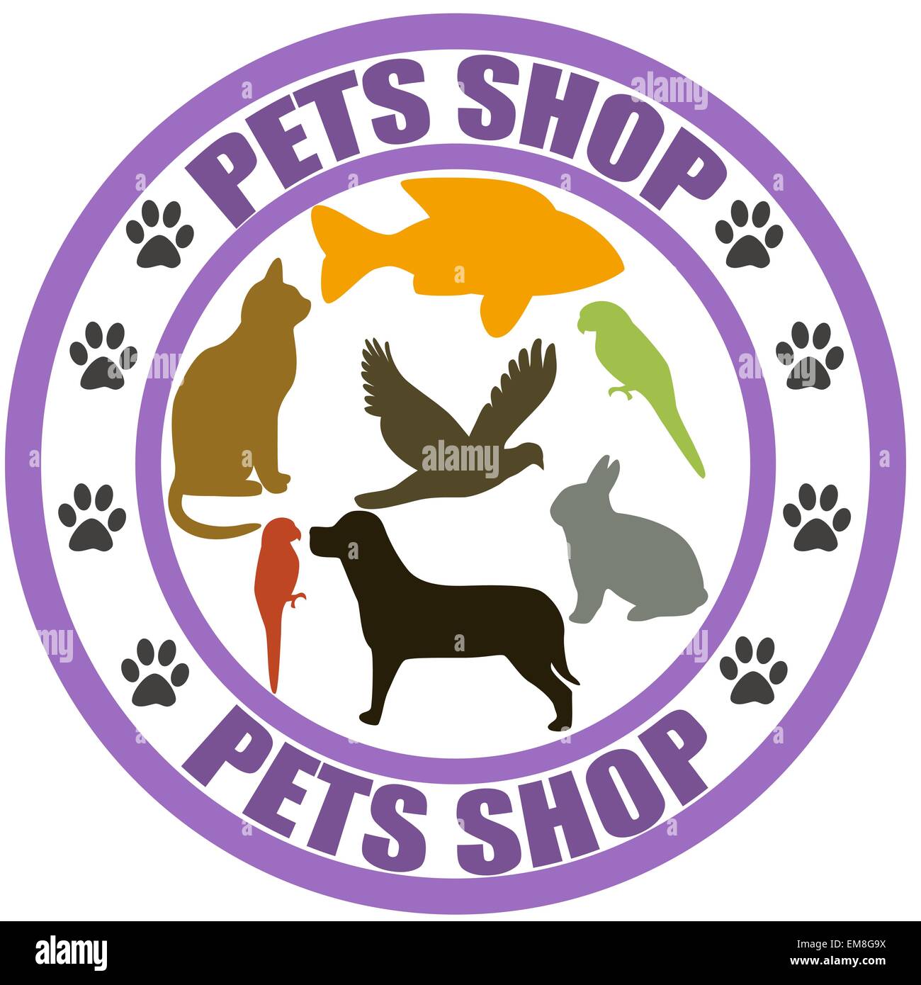All pets Stock Vector Images - Alamy