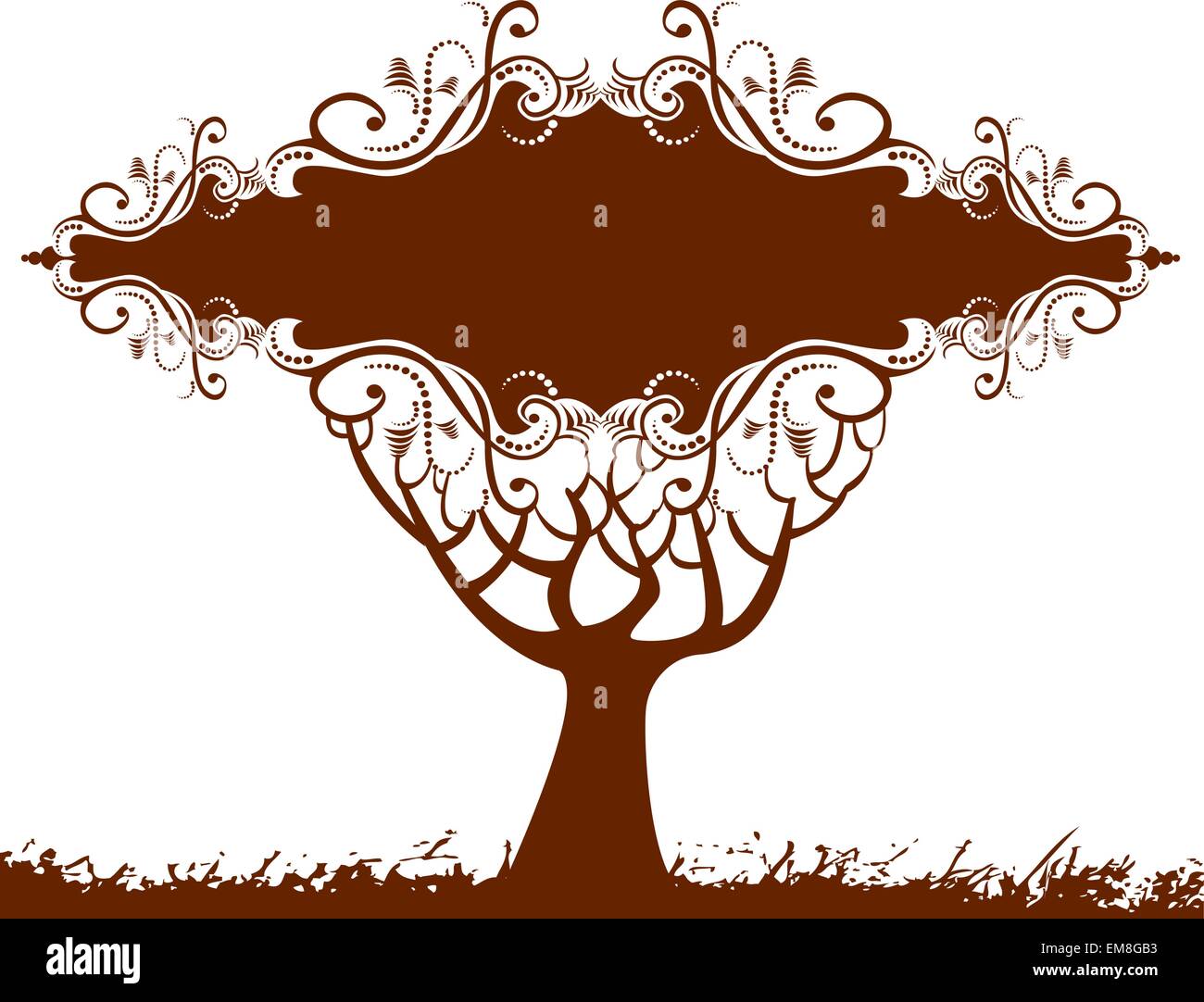 Royal tree Stock Vector Images - Alamy