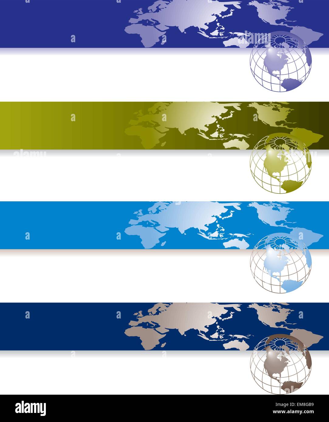 Globe Banner for Web or Print Stock Vector Image & Art - Alamy