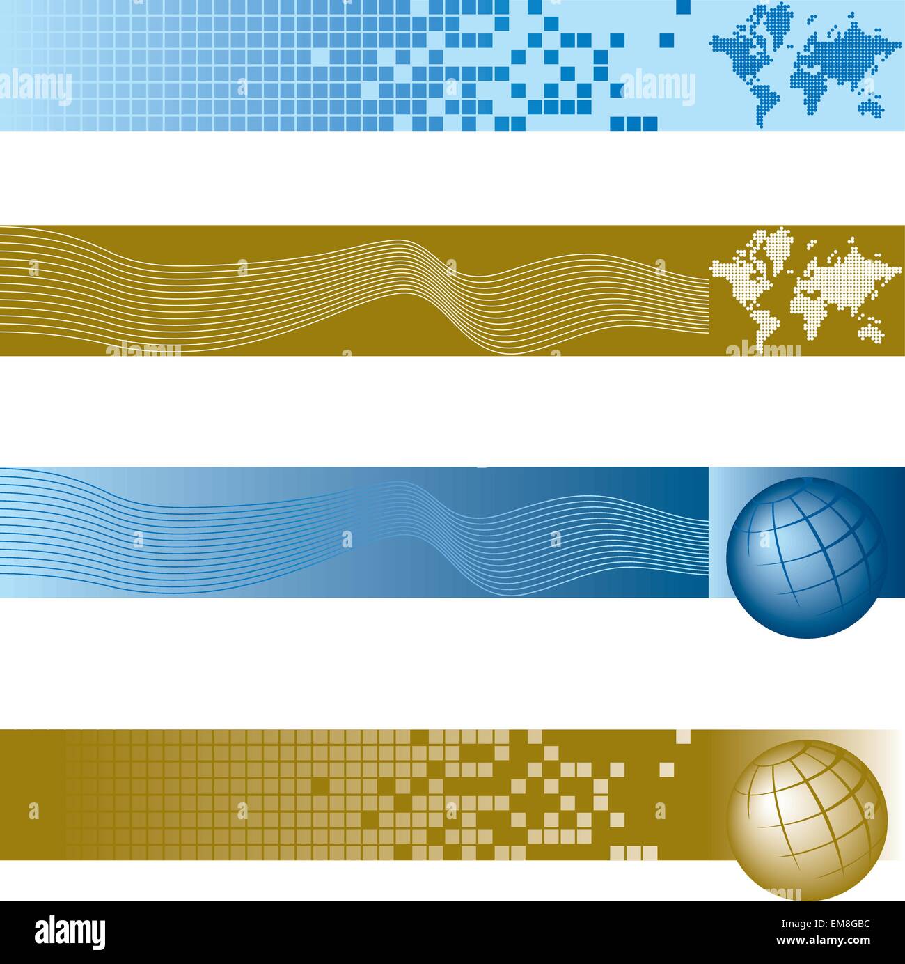 Globe Banner for Web or Print Stock Vector Image & Art - Alamy