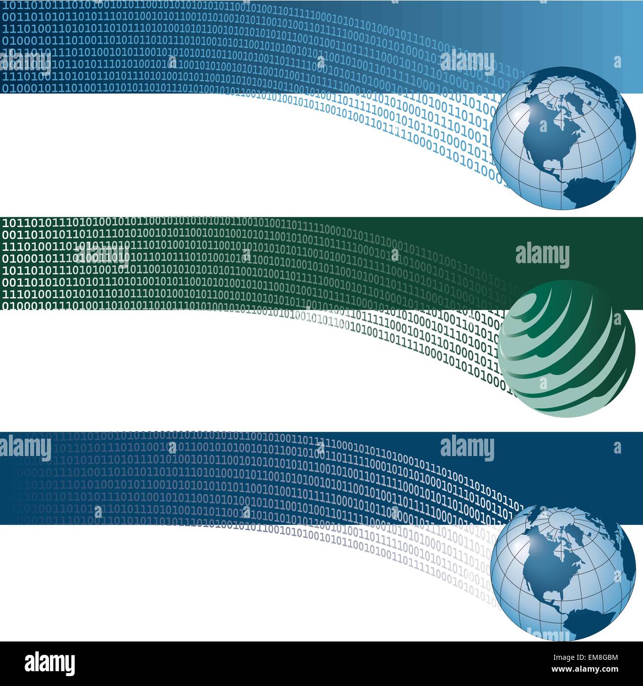 Globe Banner for Web or Print Stock Vector Image & Art - Alamy