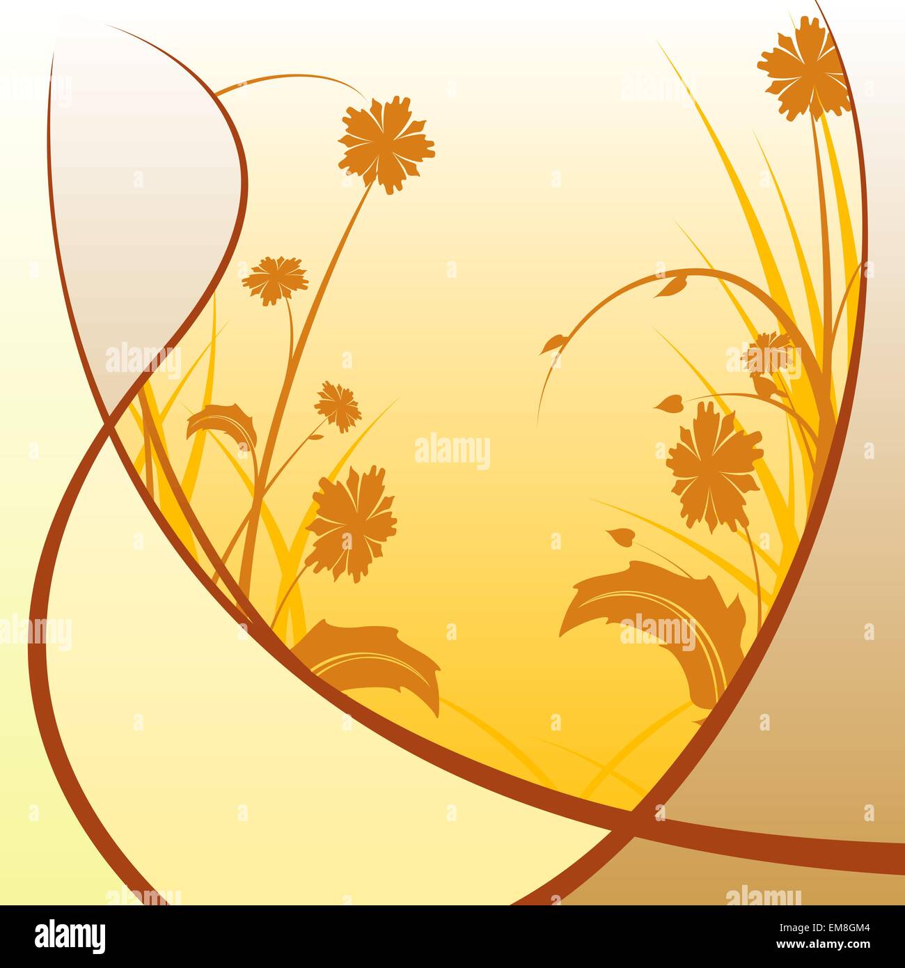 Meadow plants pattern Stock Vector Images - Alamy