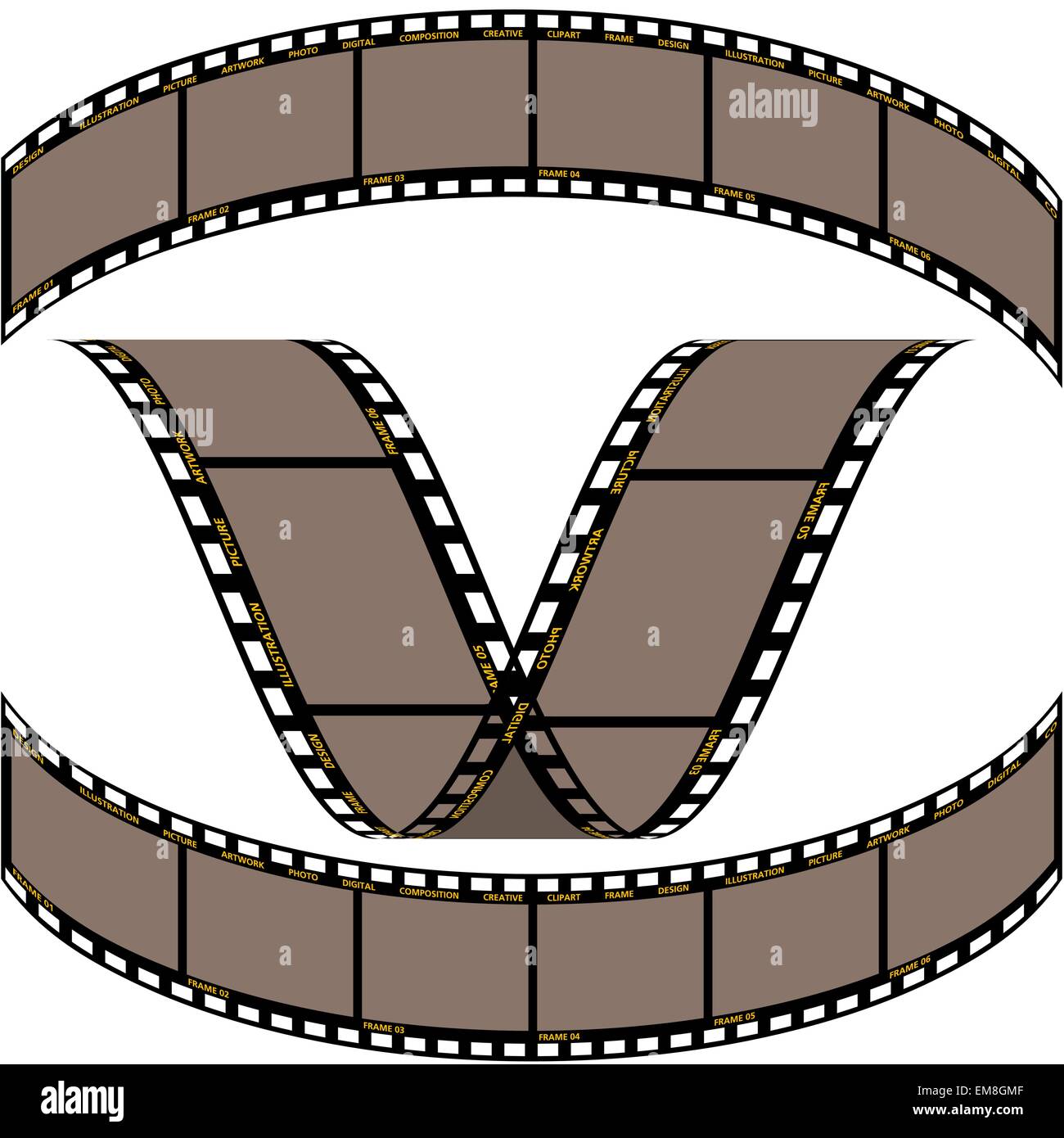 Film strip vector hi-res stock photography and images - Alamy