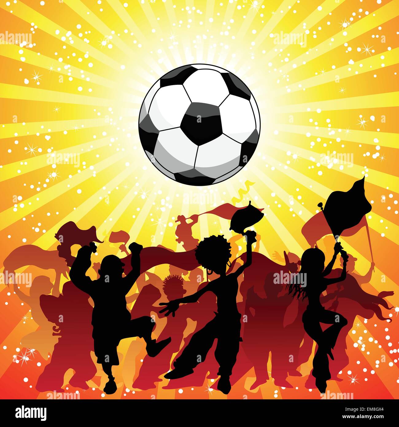 Sport team celebrating success Stock Vector Images - Alamy