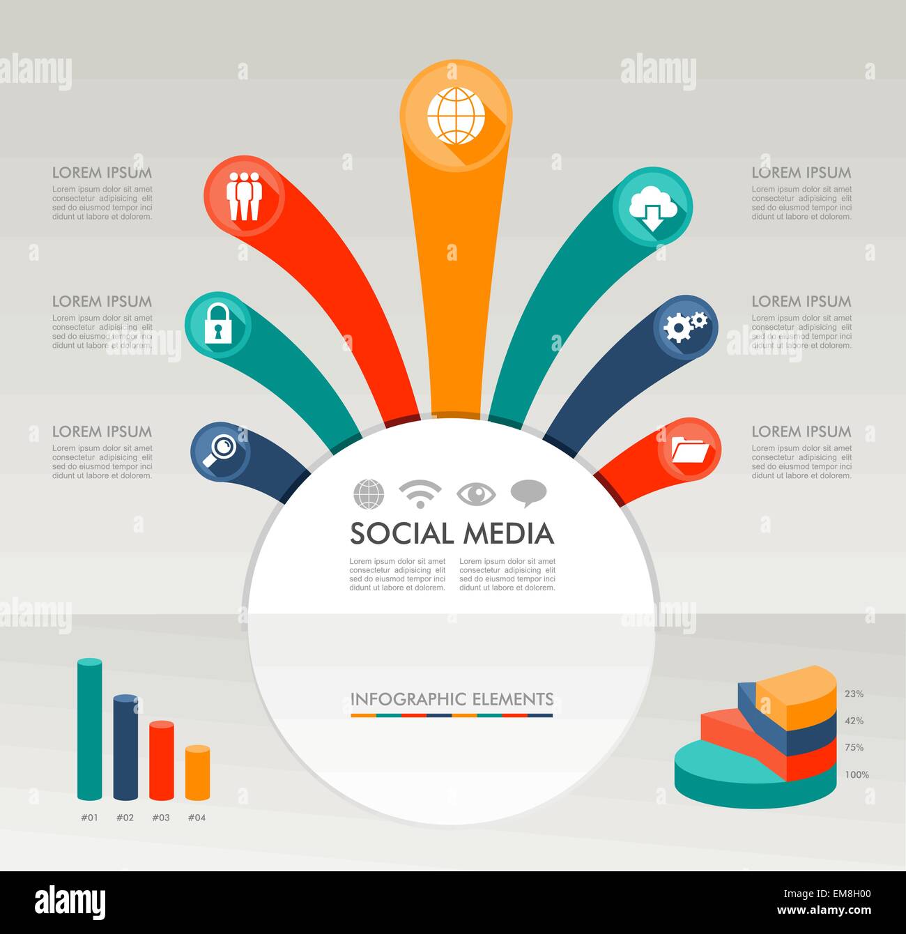 Infographic Template Social Media