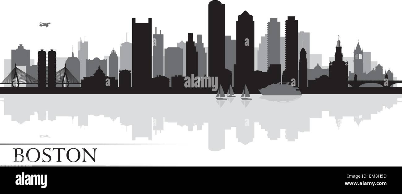 Massachusetts downtown city skyline Stock Vector Images - Alamy