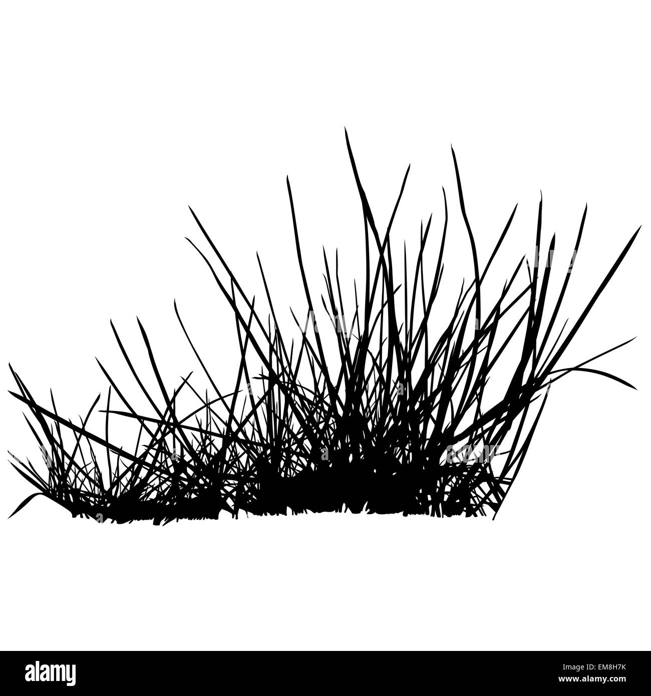 Cut Grass Silhouette