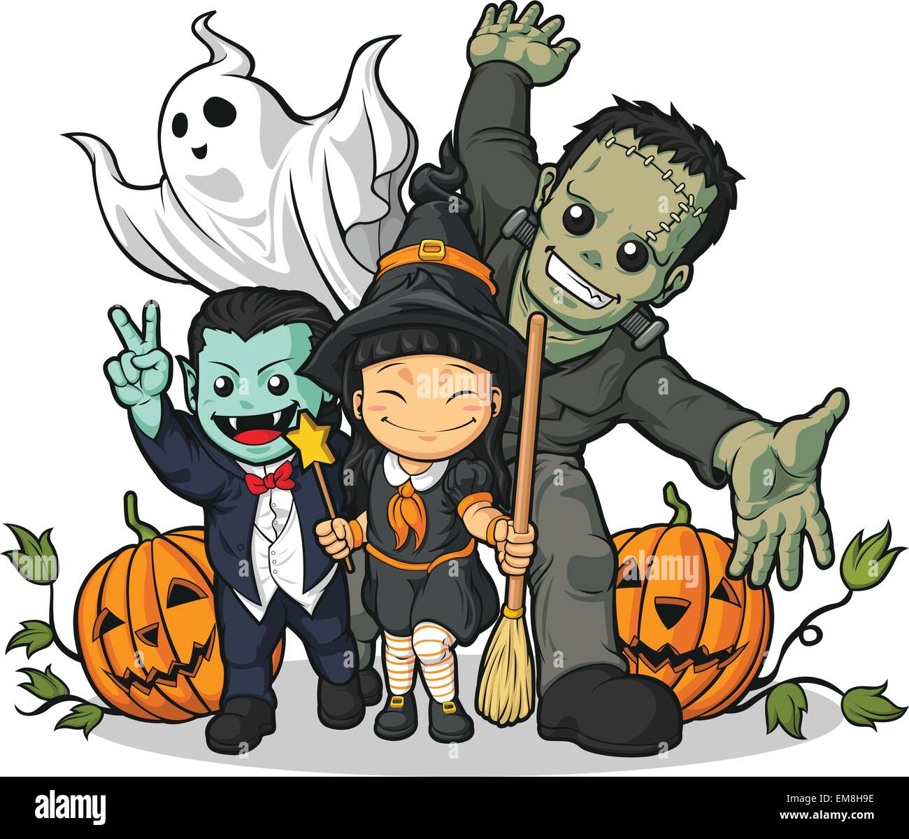 Dracula witch cartoon Stock Vector Images - Alamy