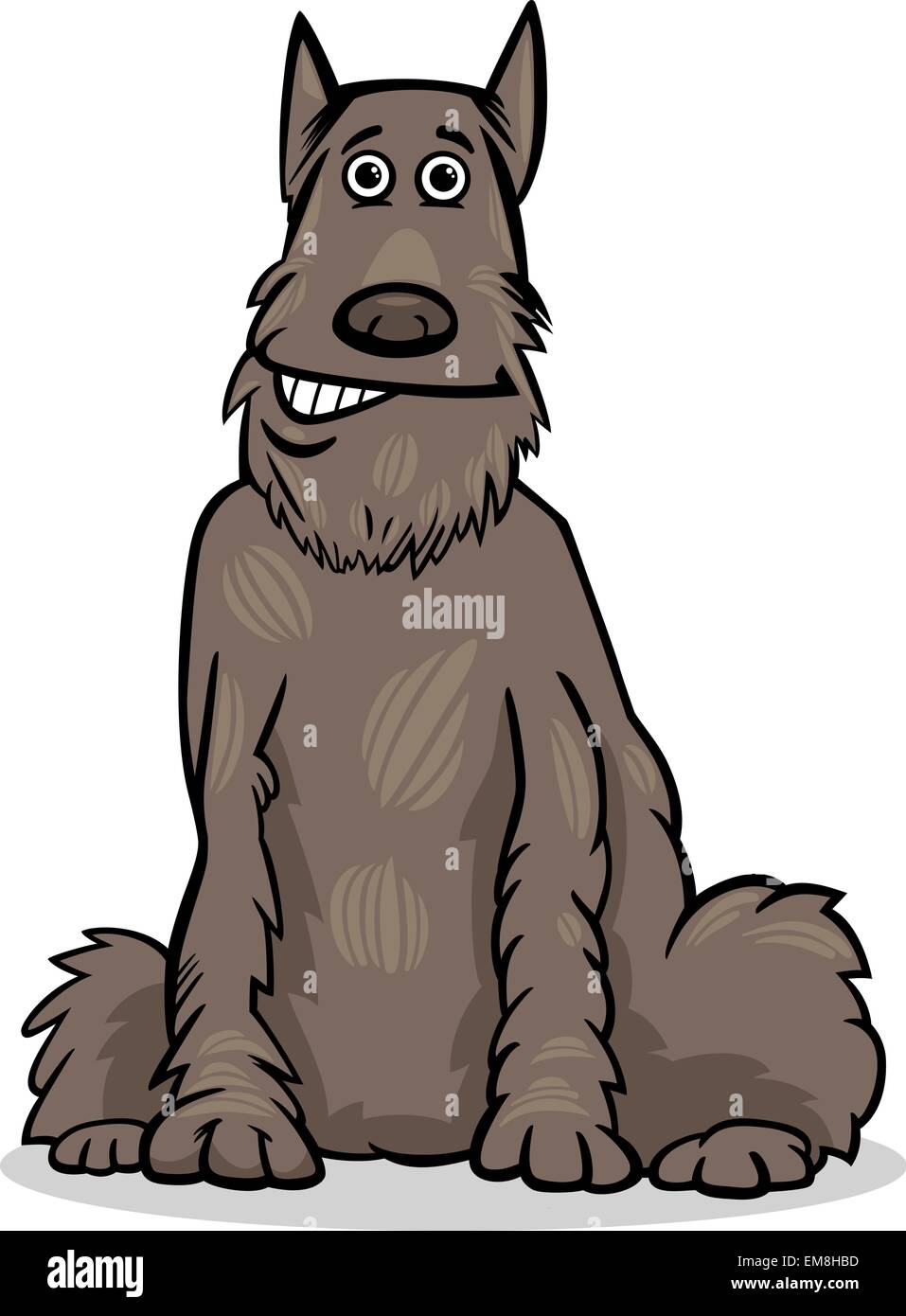 schnauzer dog cartoon illustration Stock Vector Image & Art - Alamy