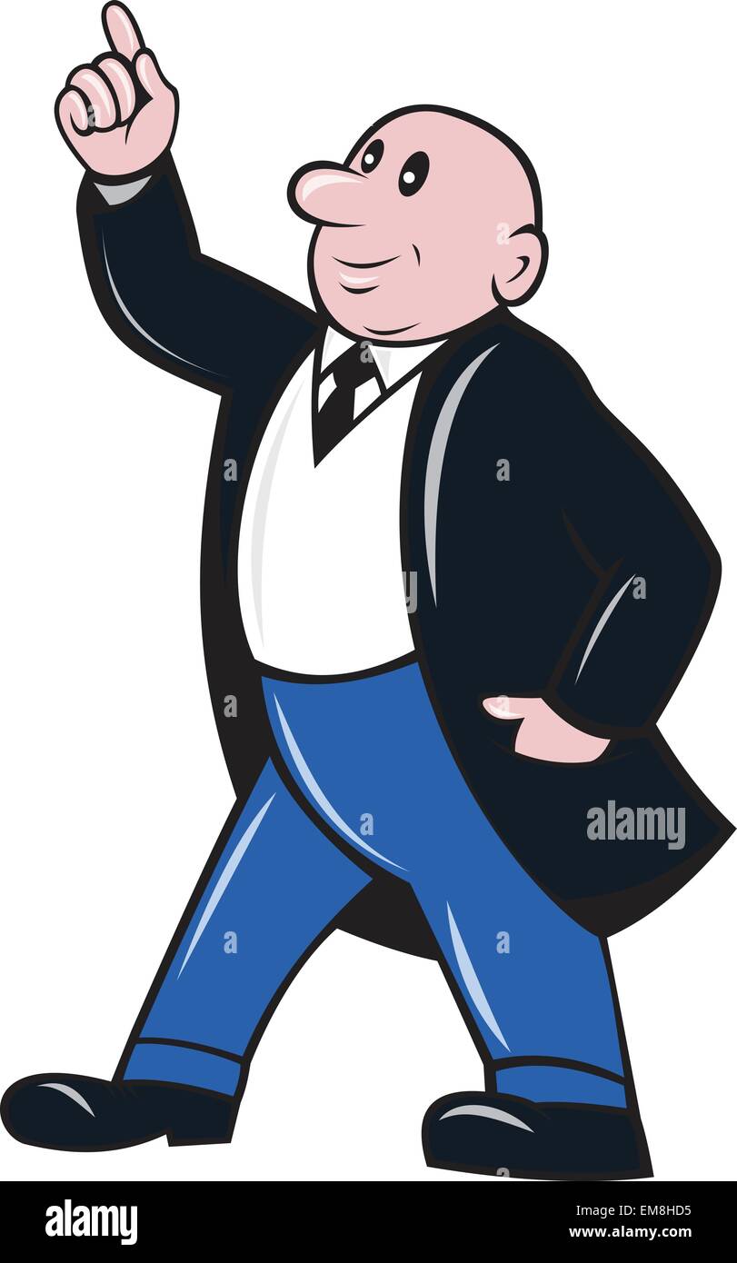 Man pointing finger up on Stock Vector Images - Alamy