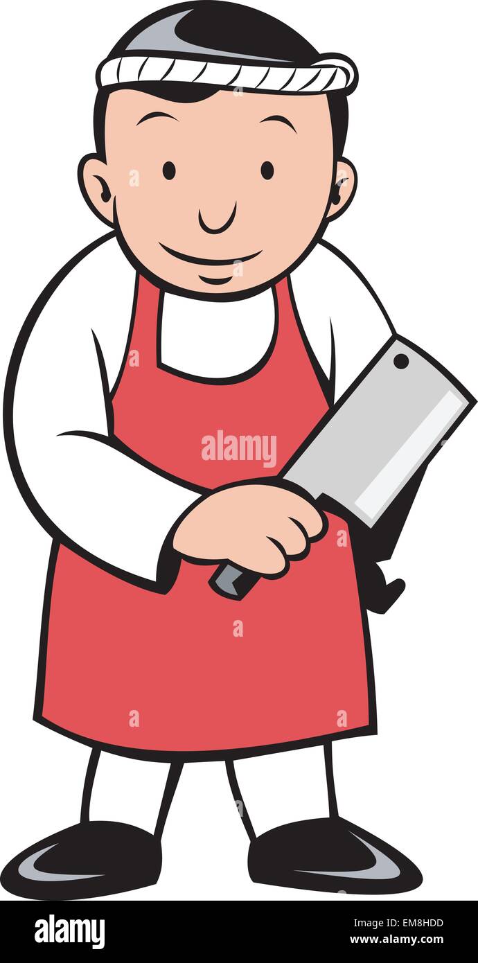 Butcher Cartoon High Resolution Stock Photography and Images - Alamy