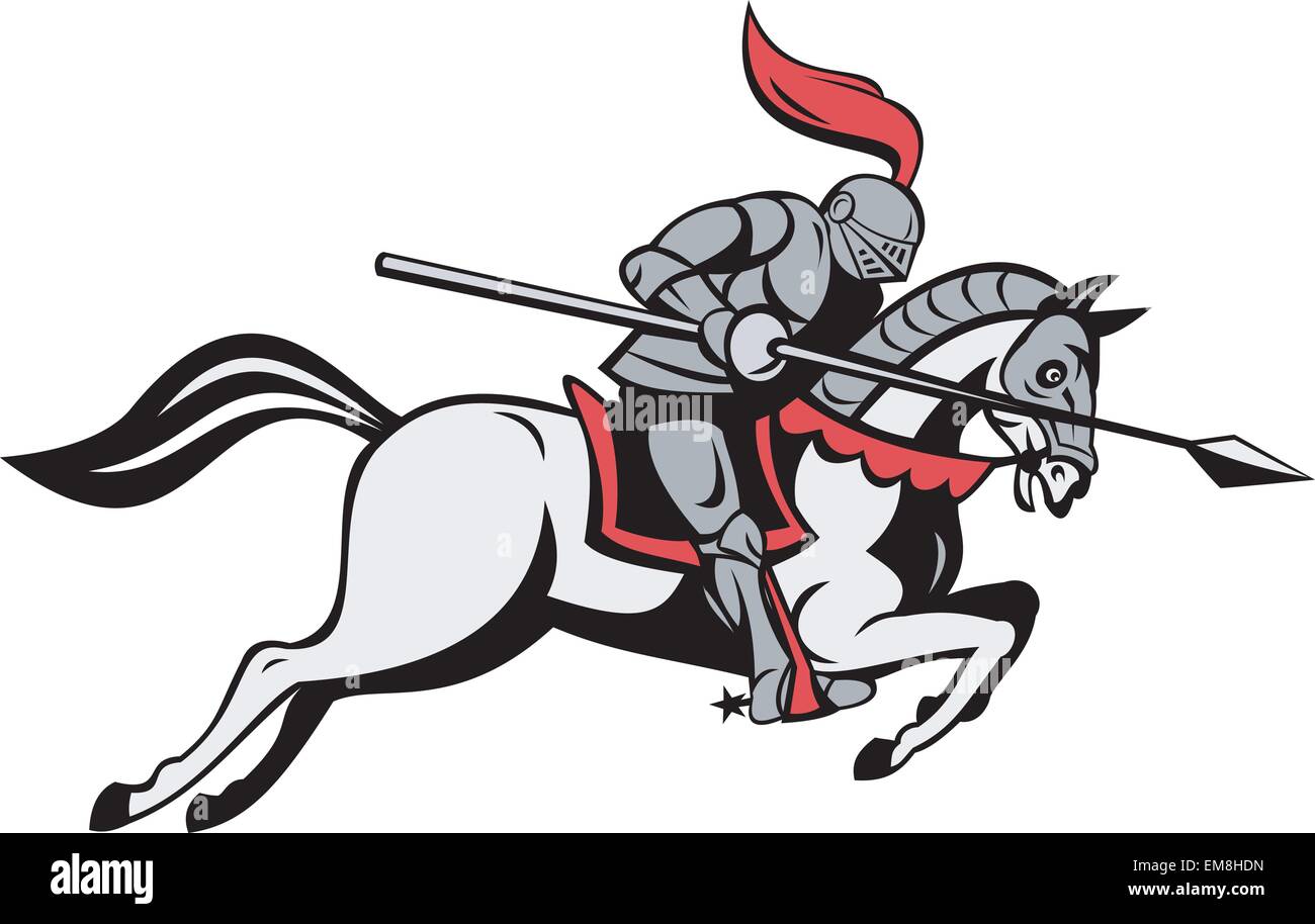 Medieval jousting lance Stock Vector Images - Alamy