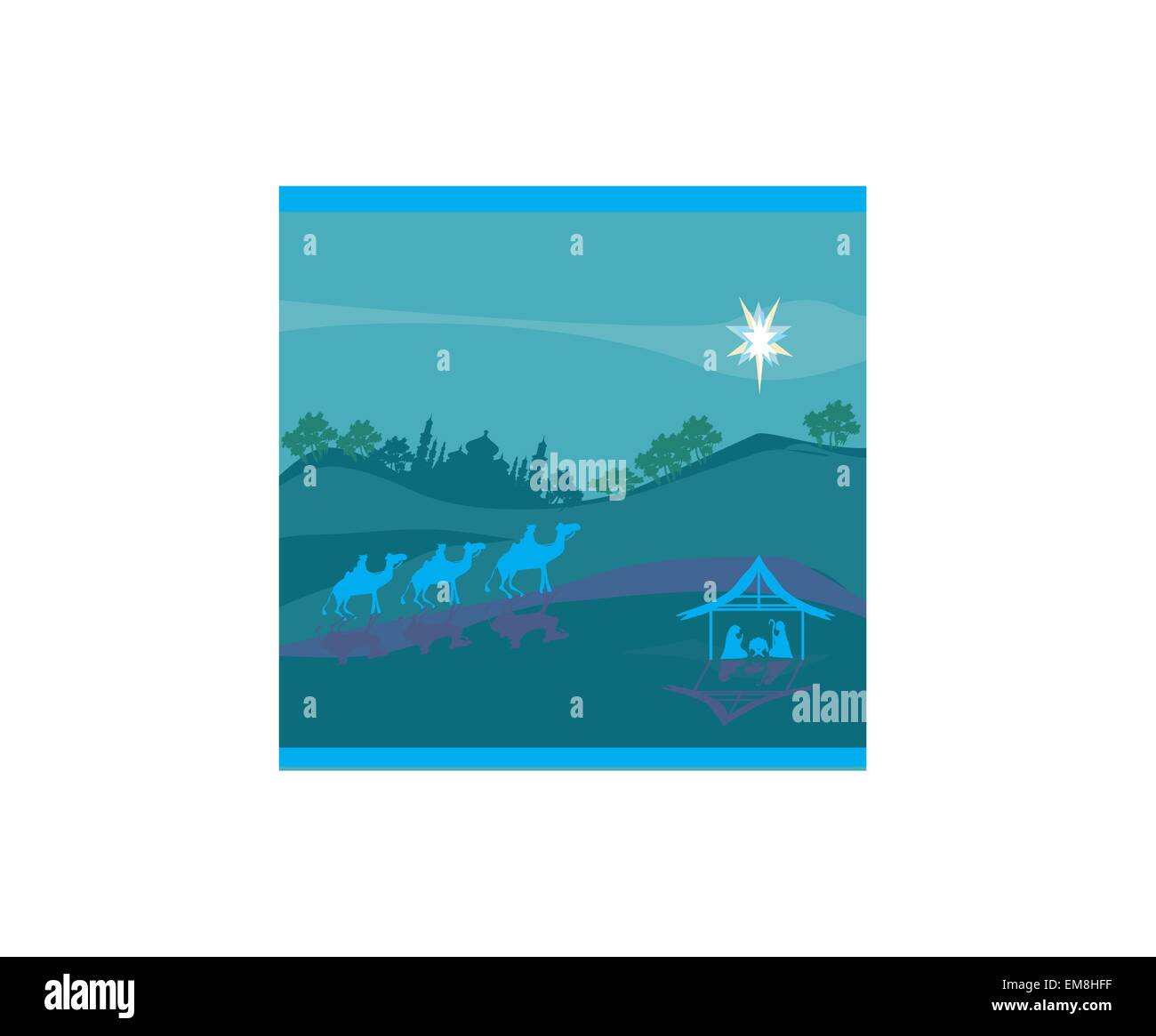 Birth of jesus bethlehem frame hi-res stock photography and images - Alamy