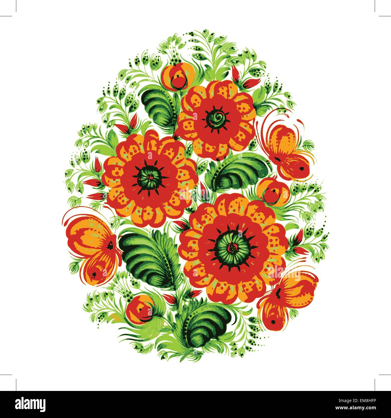 Decorative floral ornament Cut Out Stock Images & Pictures - Alamy