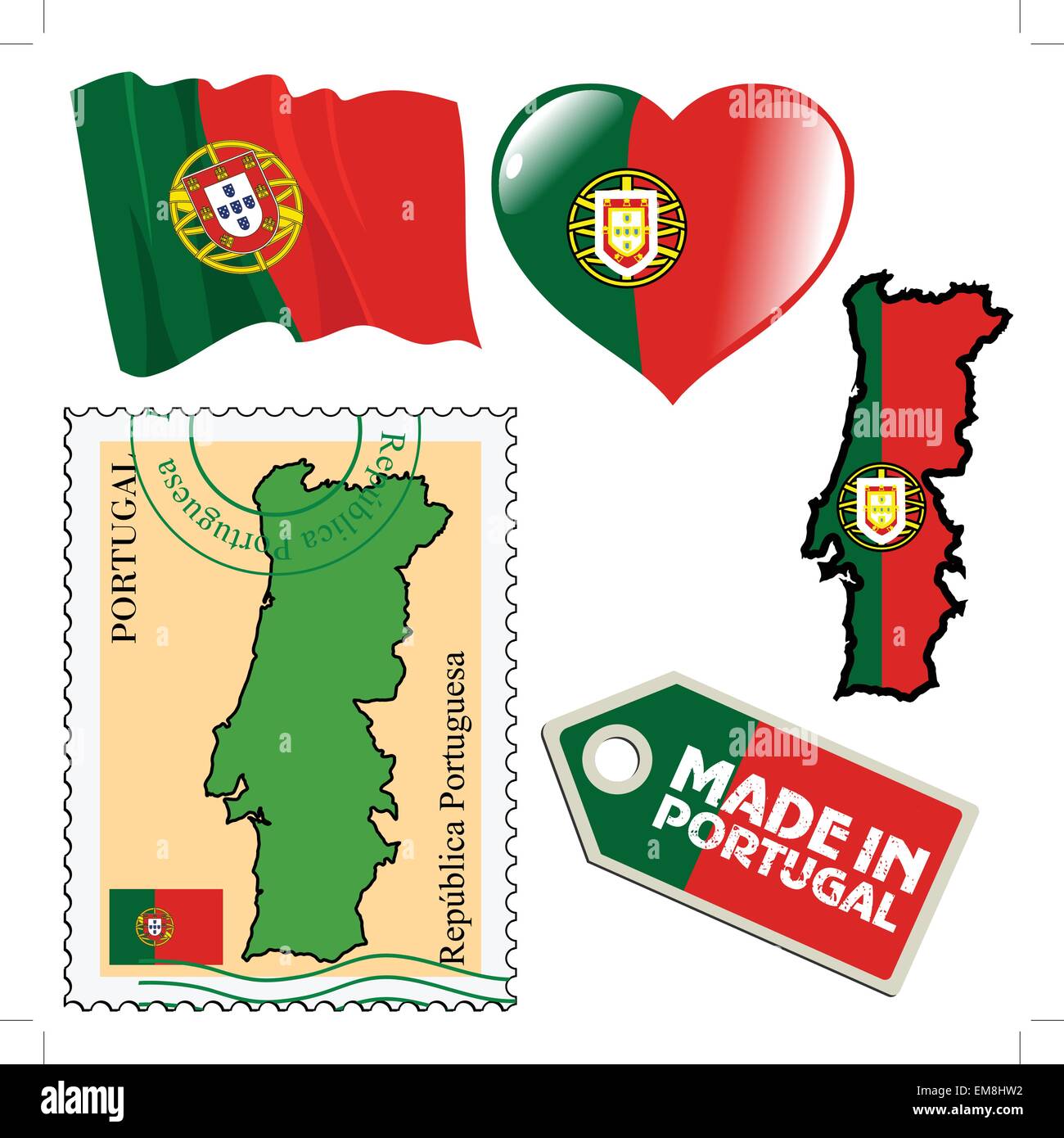 national colours of Portugal Stock Vector Image & Art - Alamy