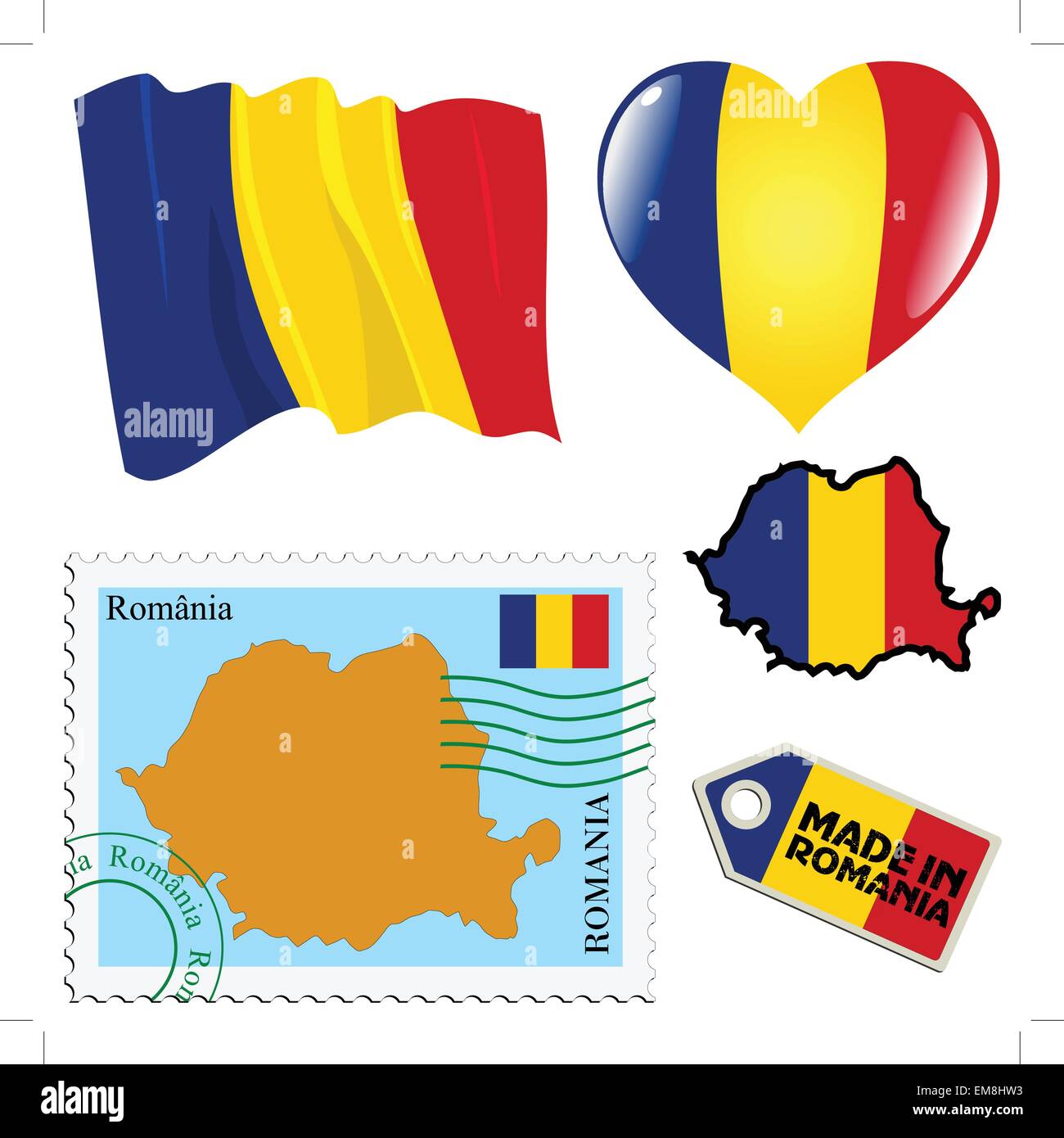 national colours of Romania Stock Vector Image & Art - Alamy
