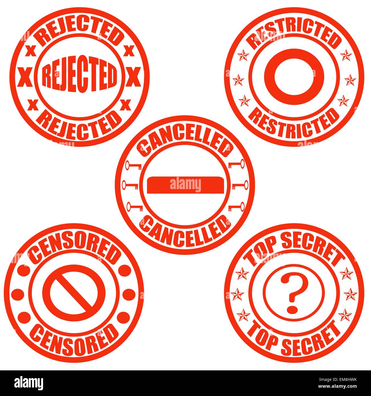 Set of stamps Stock Vector Image & Art - Alamy