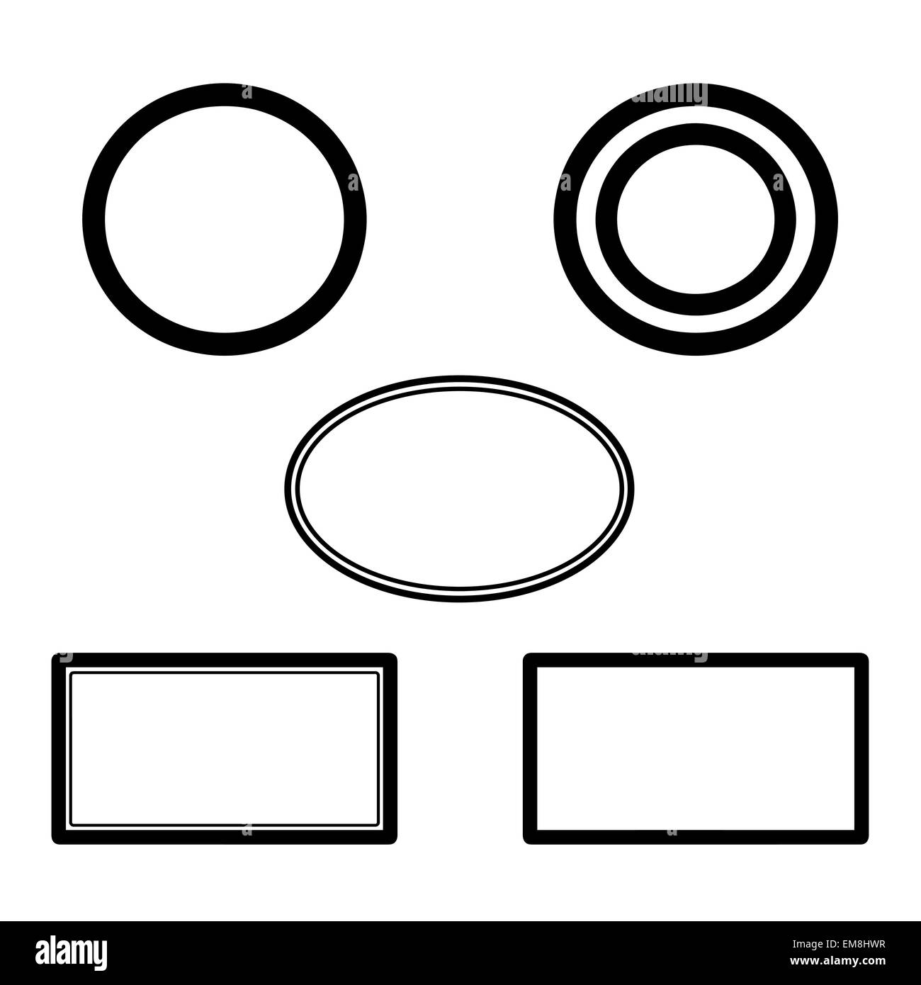 Set of stamps Stock Vector Image & Art - Alamy