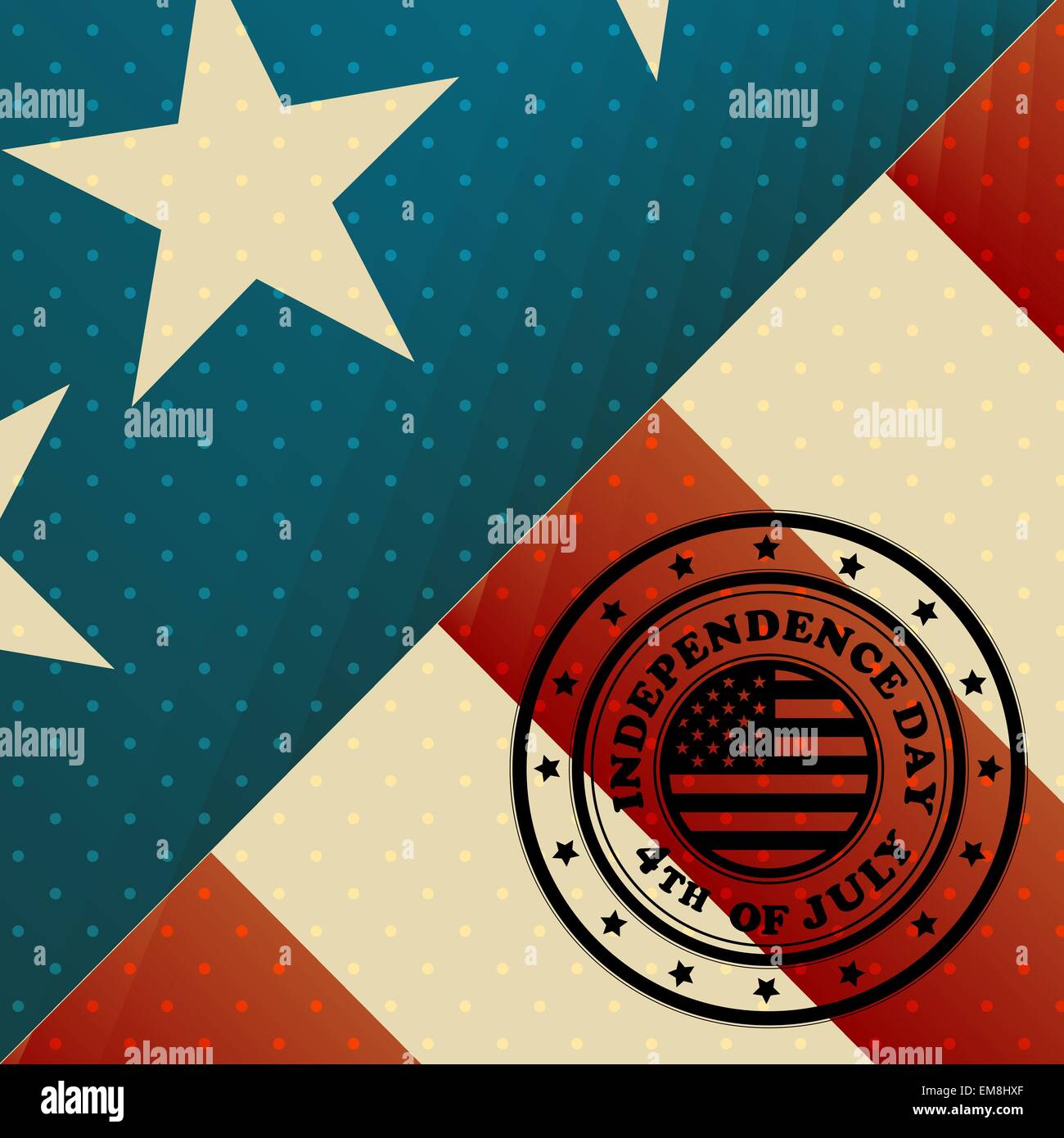 American flag stamp Stock Vector Images - Alamy