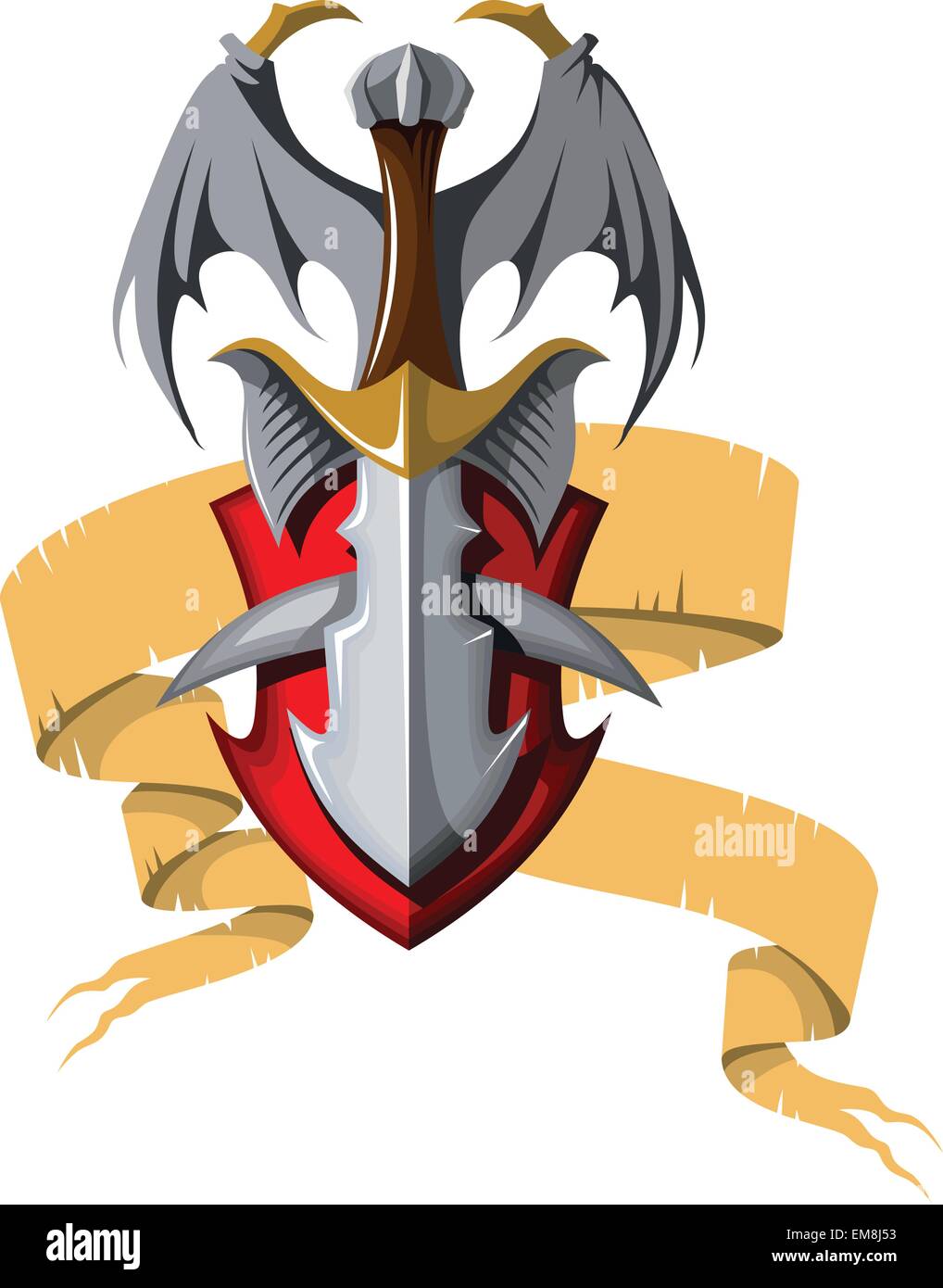 Gold coat of arms Stock Vector Images - Alamy