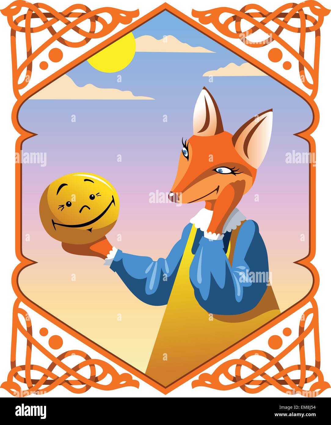 Cartoon hungry fox Stock Vector Images - Alamy