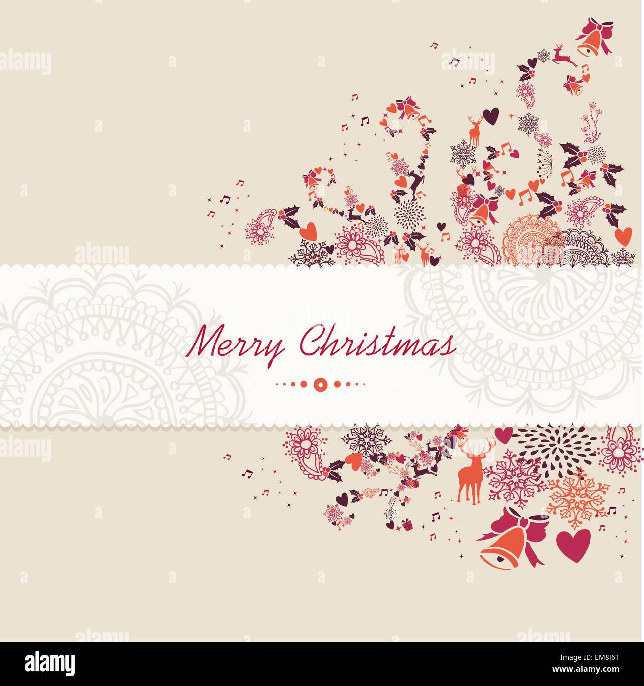 Christmas text Stock Vector Images - Alamy