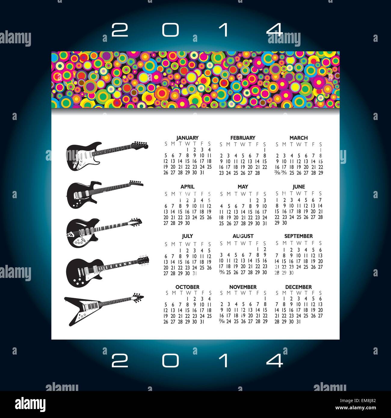 Musical almanac Stock Vector Images - Alamy