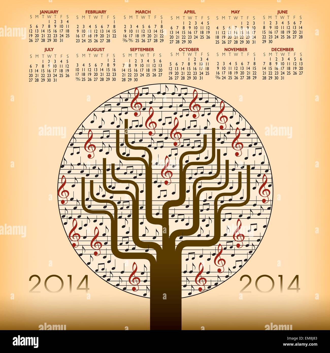 Entertainment calendar Stock Vector Images - Alamy