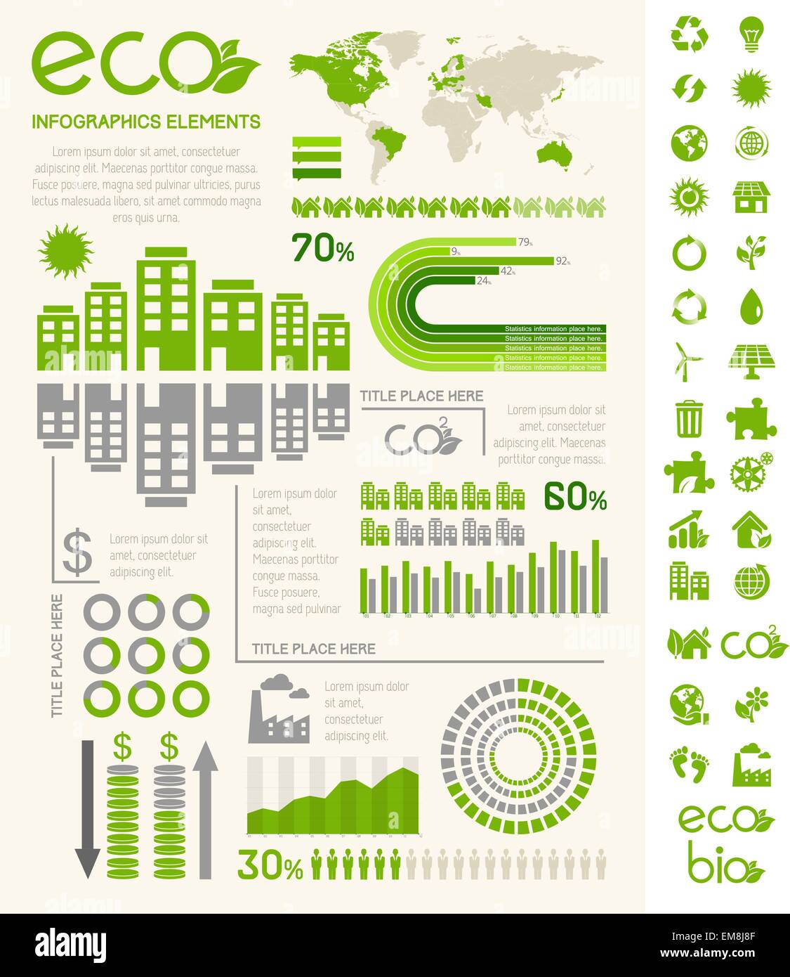 Ecology Infographic Template Stock Vector Image & Art - Alamy