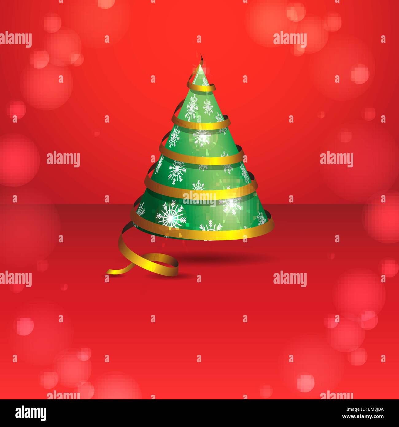 Stylized Ribbon Christmas Tree Vector High Resolution Stock Photography ...