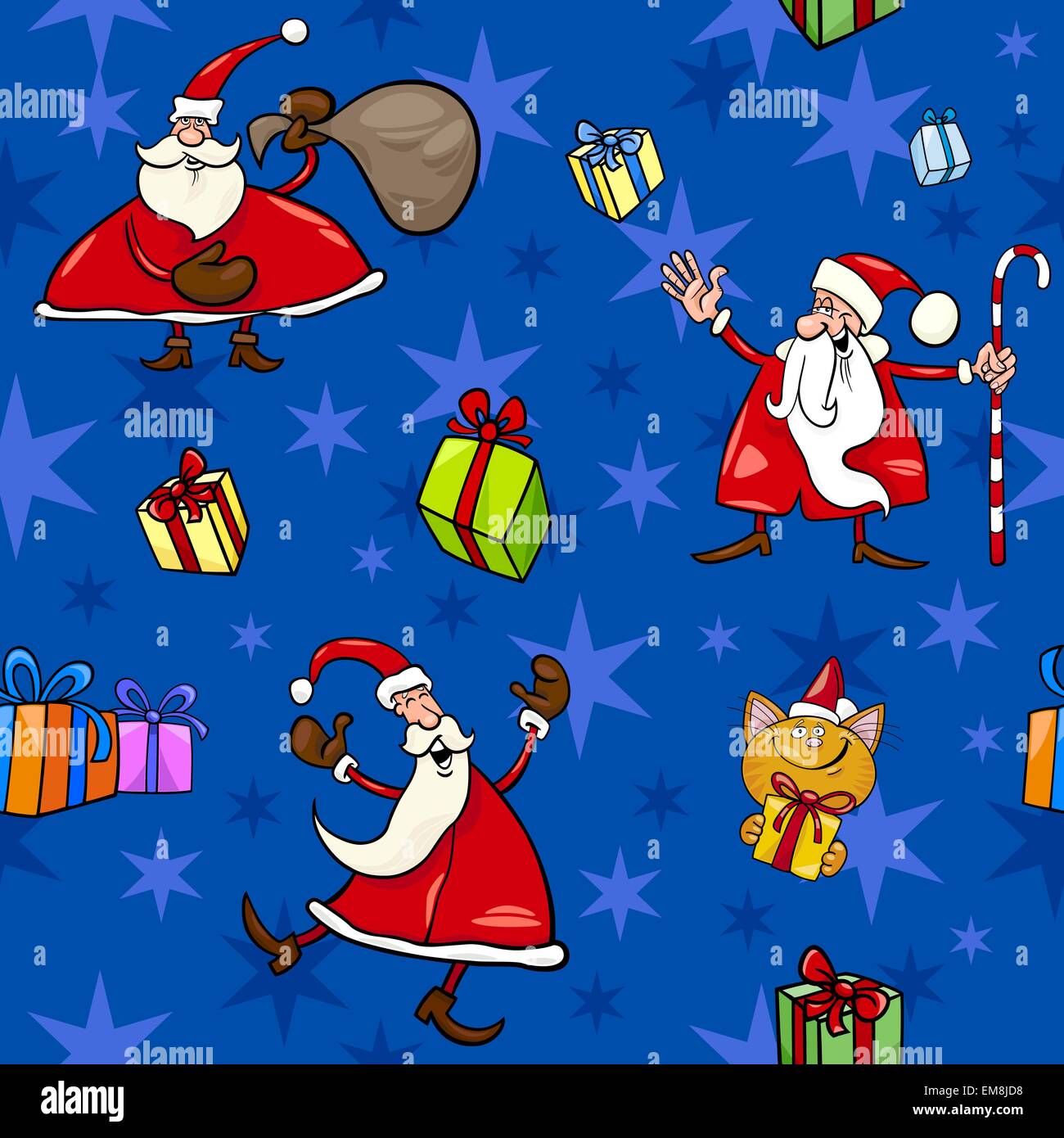 Cheerful gift wrapper Stock Vector Images - Alamy