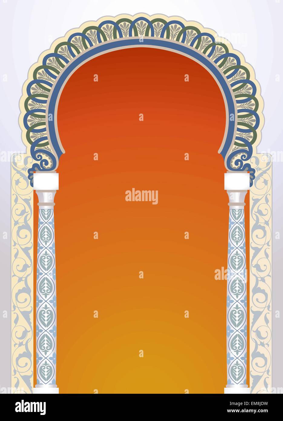 Arabic arch vector hi-res stock photography and images - Alamy