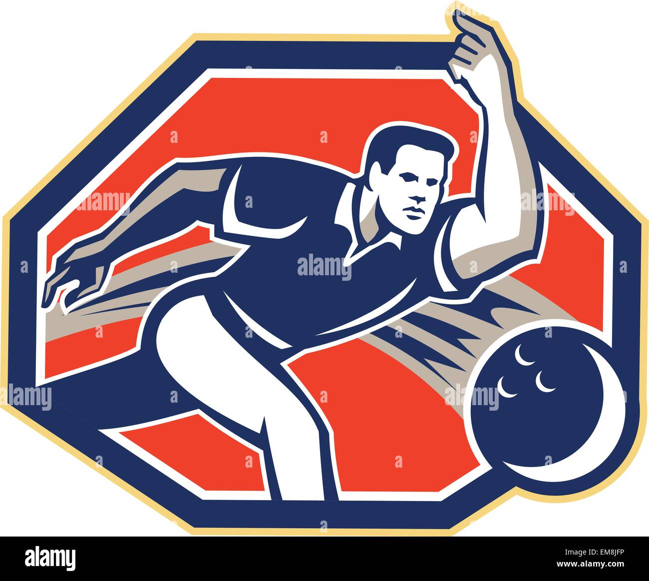 Indoor bowling Stock Vector Images - Alamy