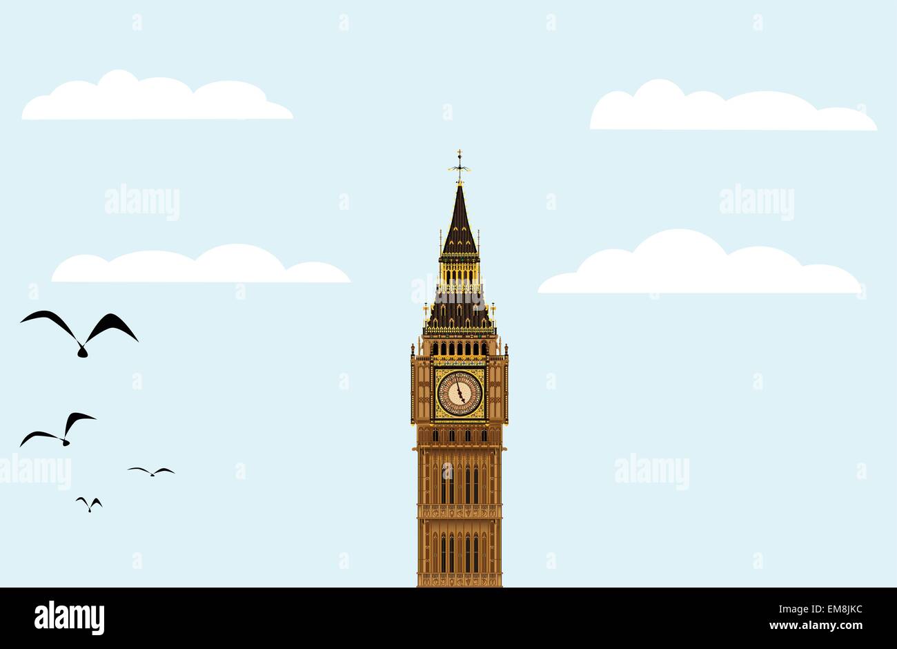 Blue sky striking Stock Vector Images - Alamy