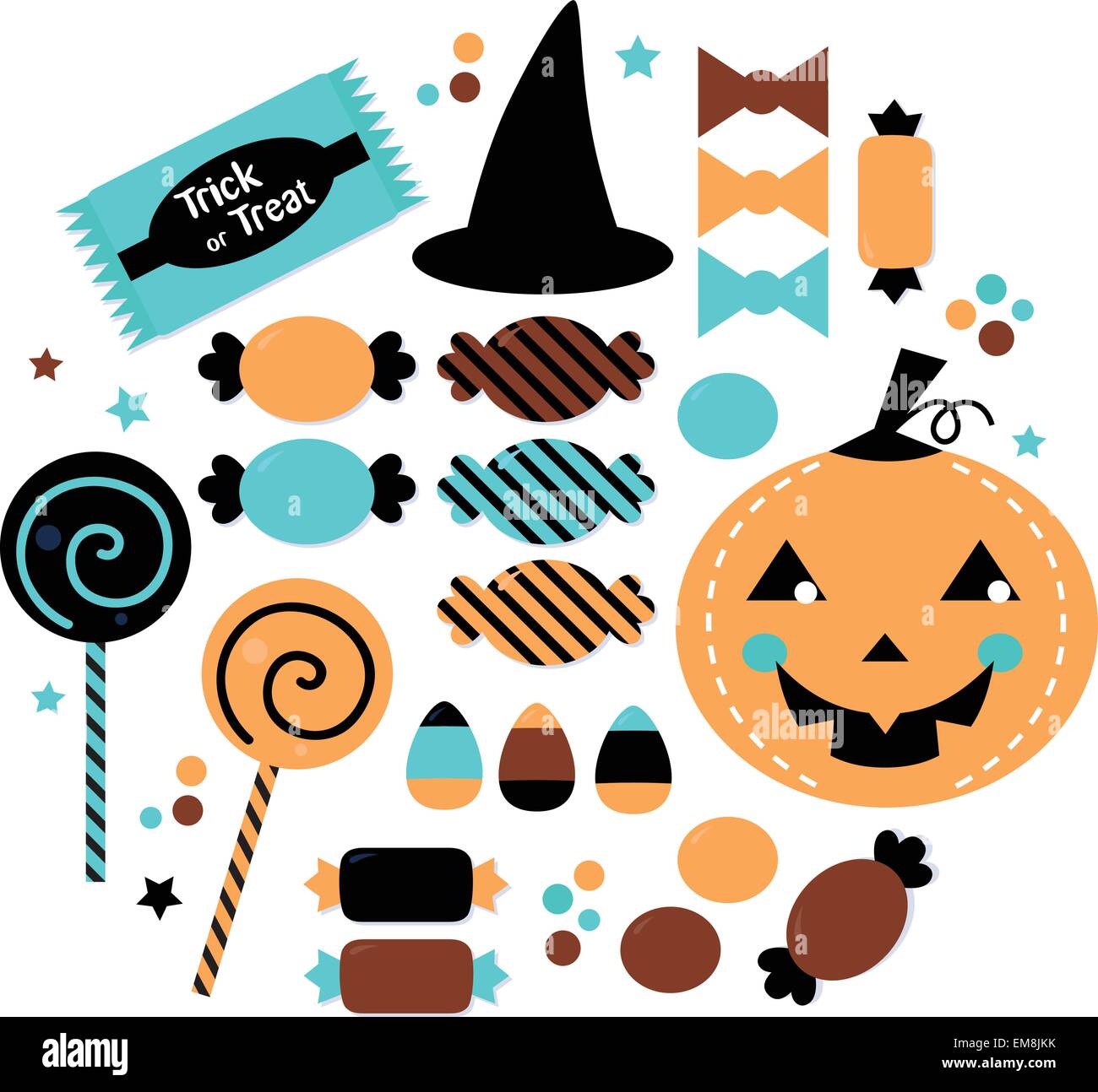 Colorful gummy candy sweets Stock Vector Images - Alamy