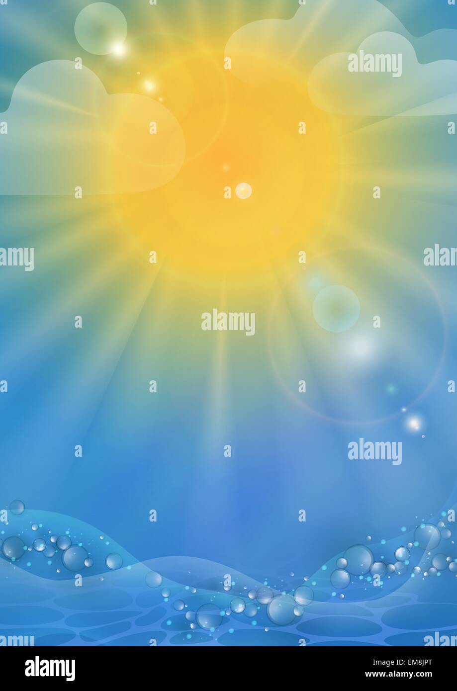 Abstract Summer Background Stock Vector Image & Art - Alamy