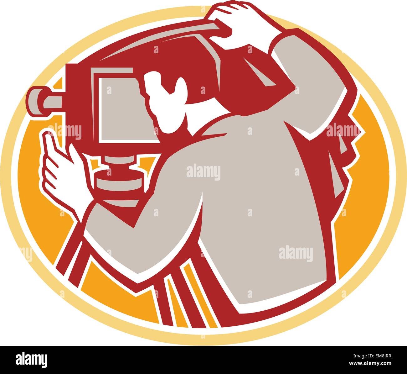 Rear to camera Stock Vector Images - Alamy