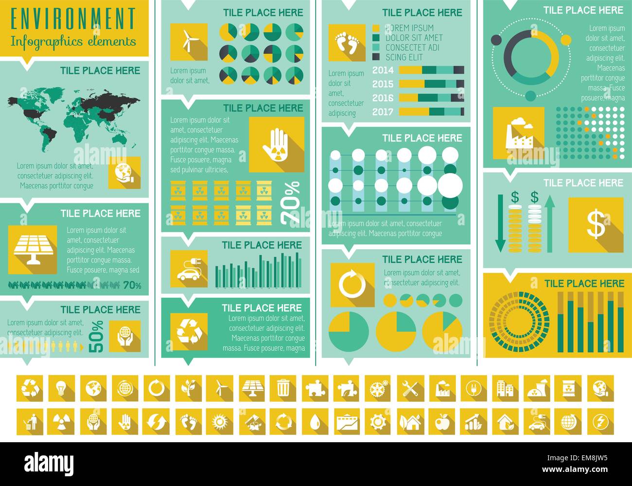 Ecology Infographic Template Stock Vector Image & Art - Alamy