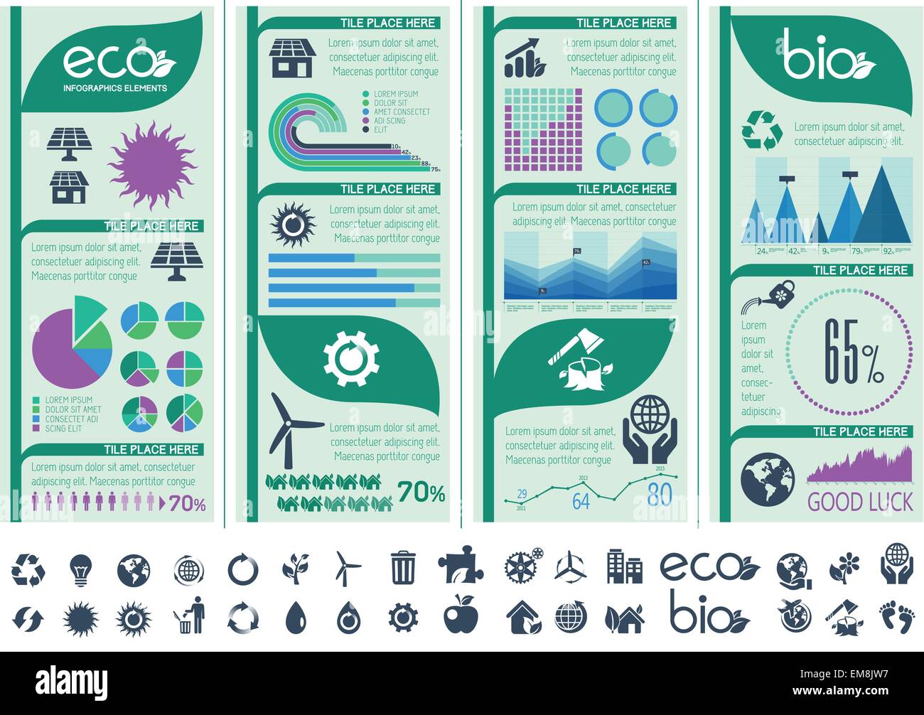 Ecology Infographic Template Stock Vector Image & Art - Alamy