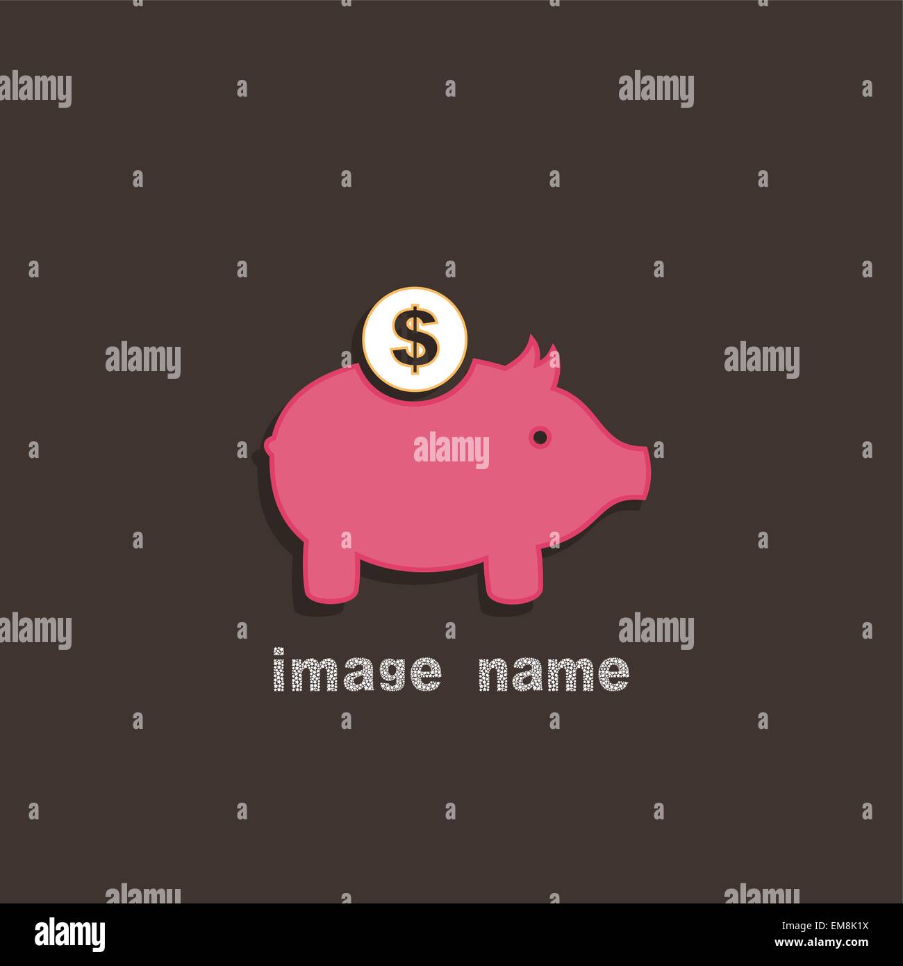 Pig money box Stock Vector Images - Alamy